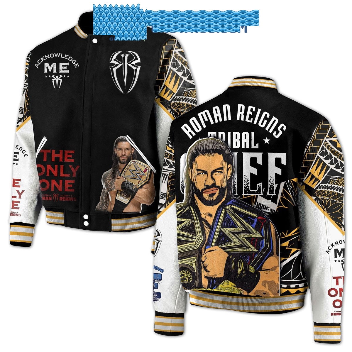 Roman Reigns Tribal The Only One Baseball Jacket - Walmart.com