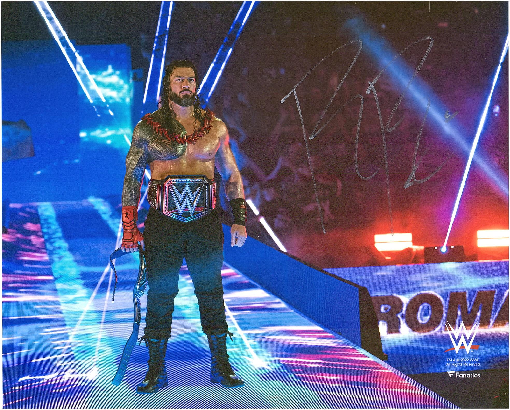 Roman Reigns WWE Autographed 8" x 10" Clash at the Castle Entrance ...