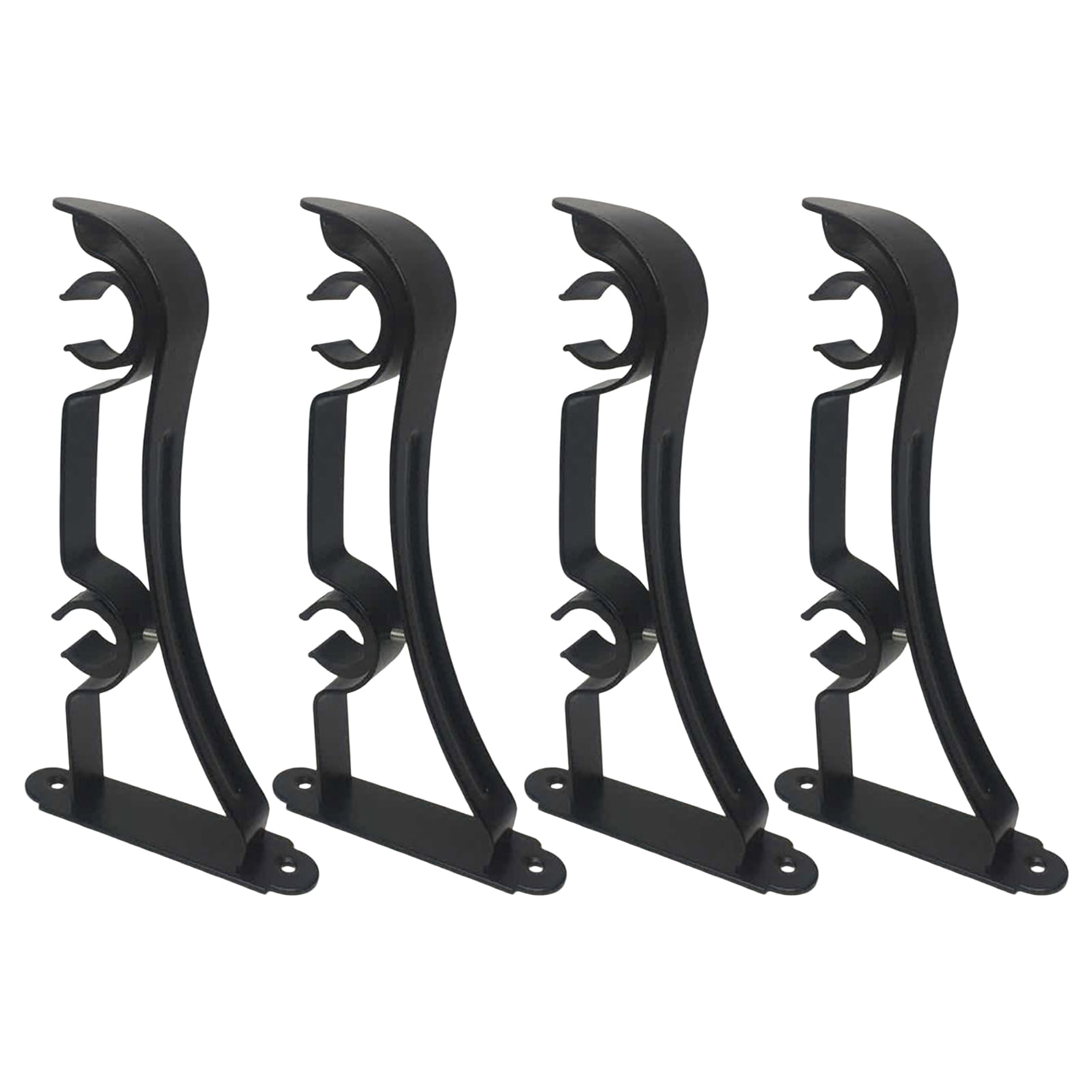 Roman Rod Brackets 4 Pcs Curtain Rod Bracket Heavy Duty Support ...