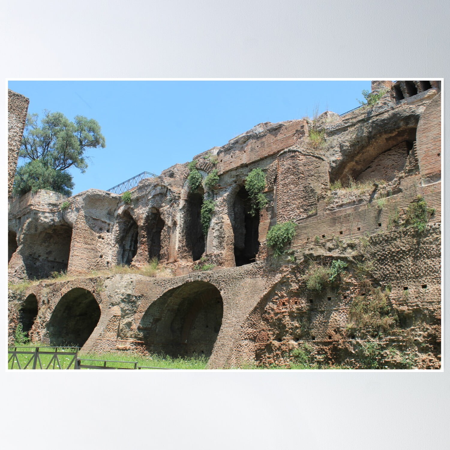 Roman Ruins Poster Wall Art, Modern Wall Decor, 12x18 UNFRAMED ...
