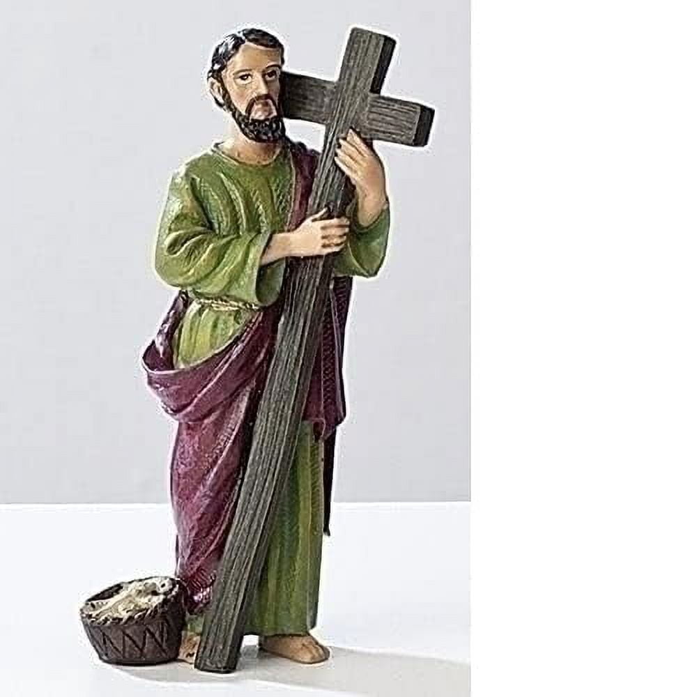 Roman Saint Andrew with Cross Patrons and Protectors Religious Figurine ...