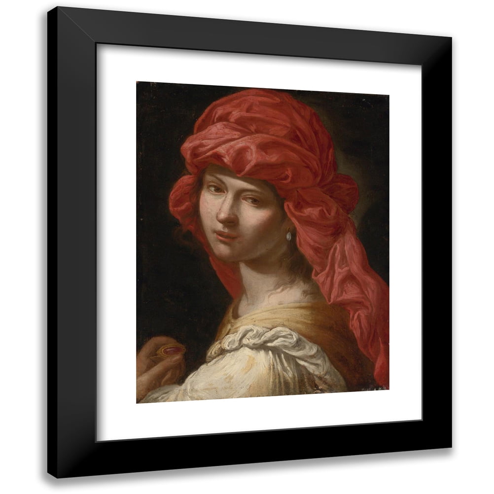 Roman School 19x24 Black Modern Framed Museum Art Print Titled - Head ...