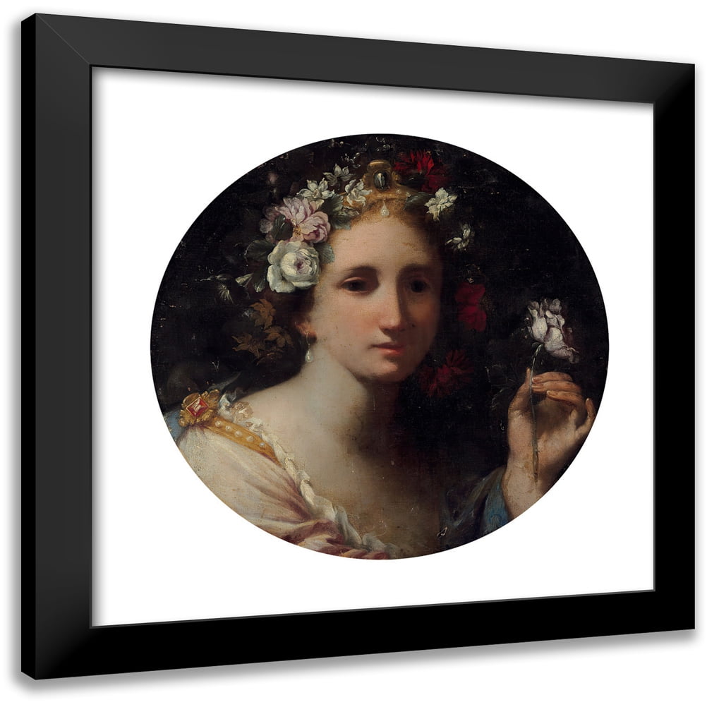 Roman School 20x20 Black Modern Framed Museum Art Print Titled - Flora ...