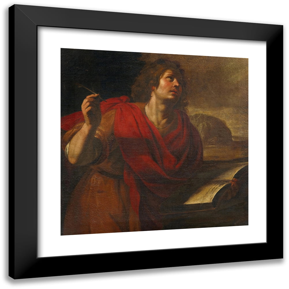 Roman School 20x20 Black Modern Framed Museum Art Print Titled - Saint ...
