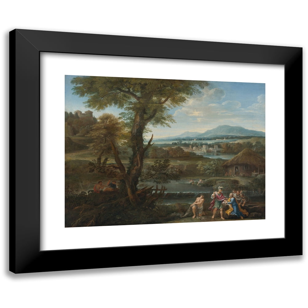 Roman School 24x19 Black Modern Framed Museum Art Print Titled ...