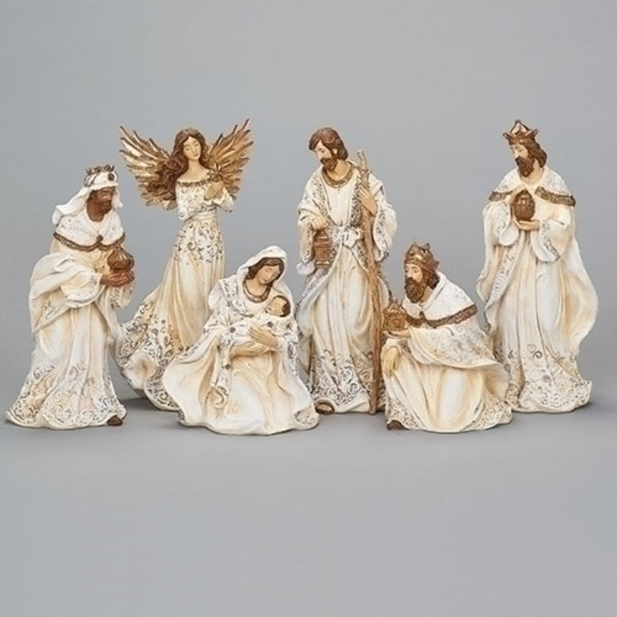 Roman Set of 6 Holy Family Christmas Nativity Figurines 11.75 ...