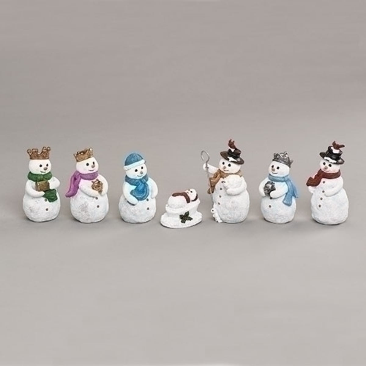 Roman Set of 7 Snowman Nativity Christmas Figurines 5.5" - Walmart.com