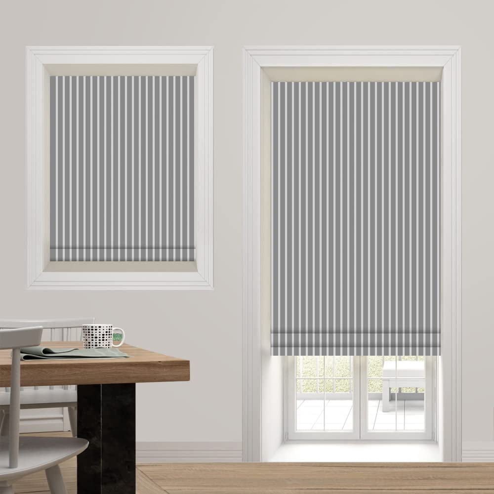 Roman Shades Blackout Window Shades - Leaf Fabric Light Filtering ...