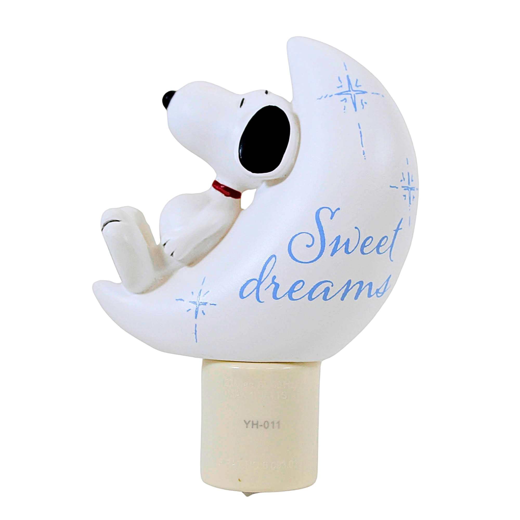 Roman Snoopy Moon Sweet Dreams Nightlight, 4.25-inchg Height, Polyresin ...