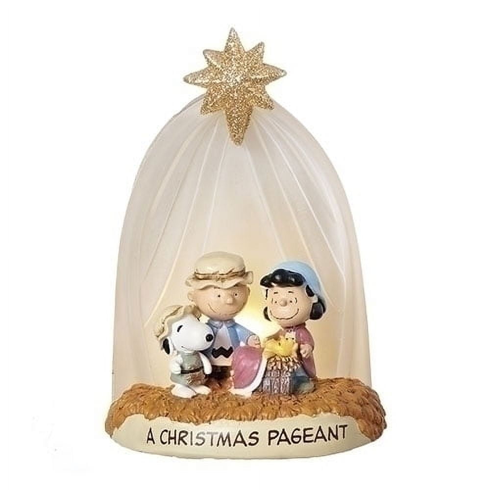 Peanuts Nativity Pageant Lighted Figurine 5.5 Inch - Walmart.com