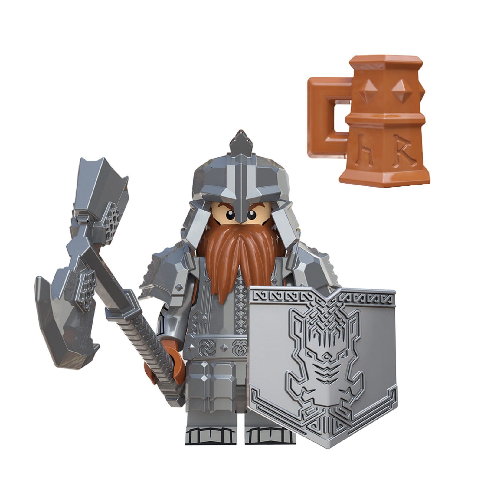 Roman Soldier Minifigures Silver Toys, Soldier Action Figure Building ...