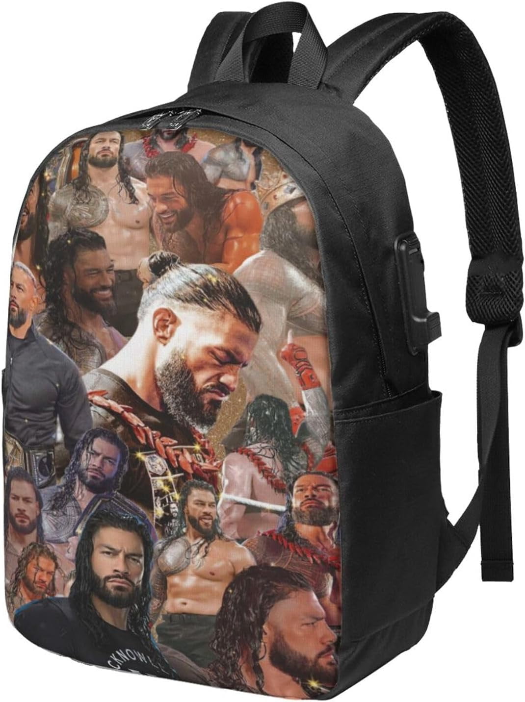 Roman Wrestler Reigns Laptop Backpack With Usb Charging Port Large ...