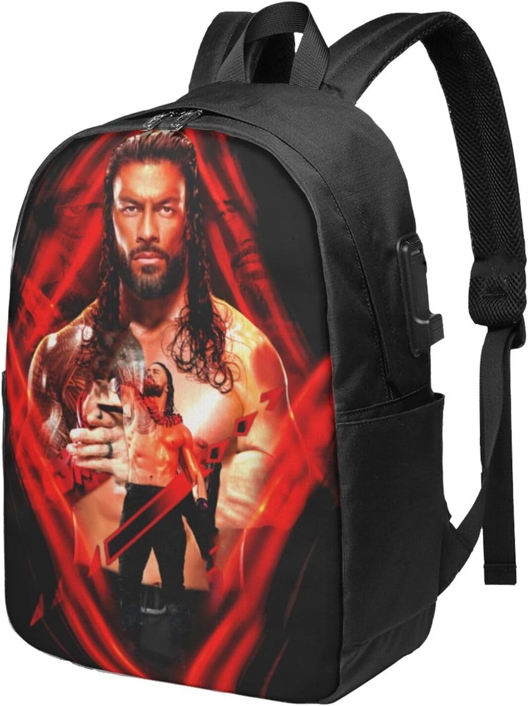 Roman Wrestler Reigns Laptop Backpack With Usb Charging Port Large ...