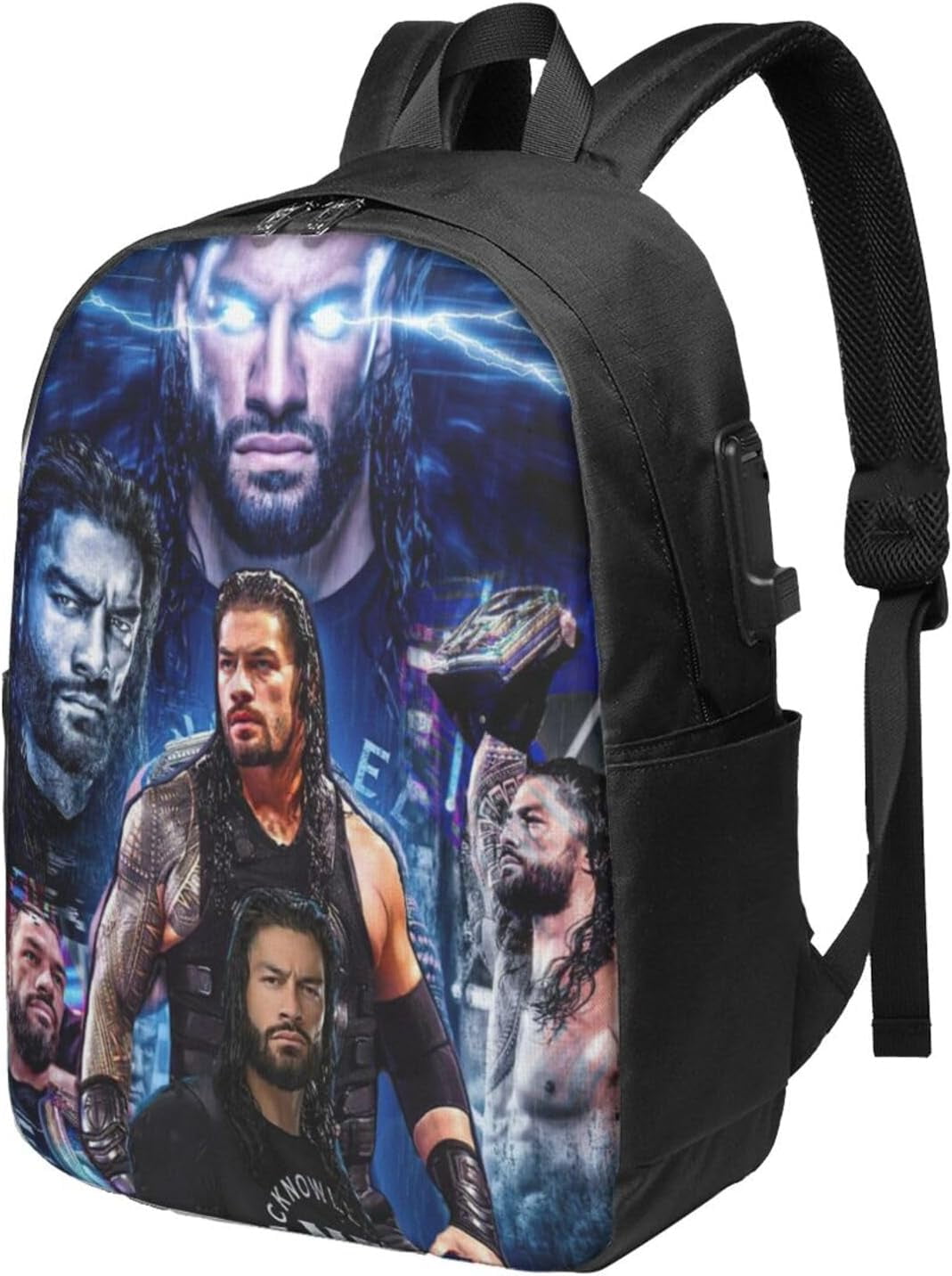 Roman Wrestler Reigns Laptop Backpack With Usb Charging Port Large ...