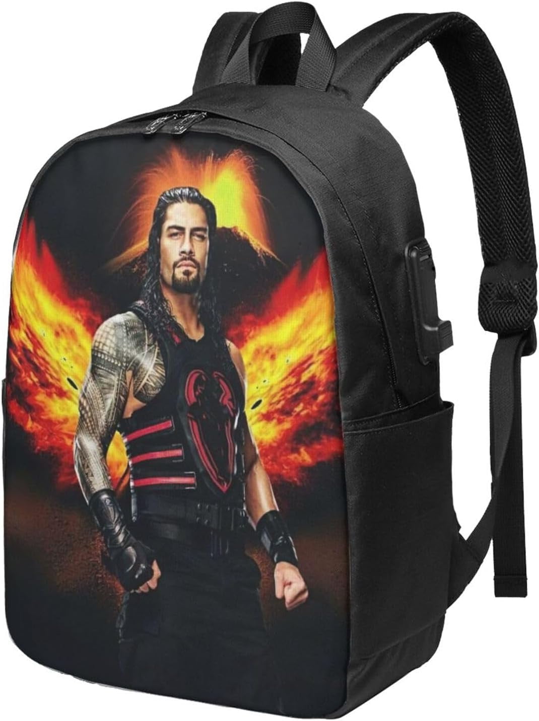 Roman Wrestler Reigns Laptop Backpack With Usb Charging Port Large ...