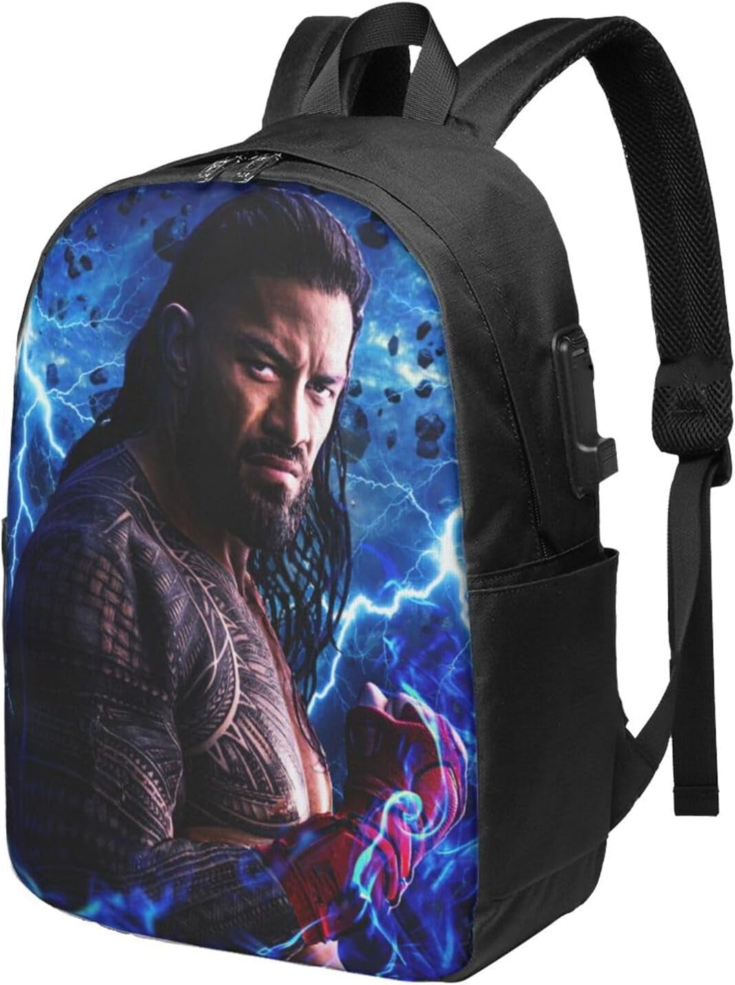 Roman Wrestler Reigns Laptop Backpack With Usb Charging Port Large ...