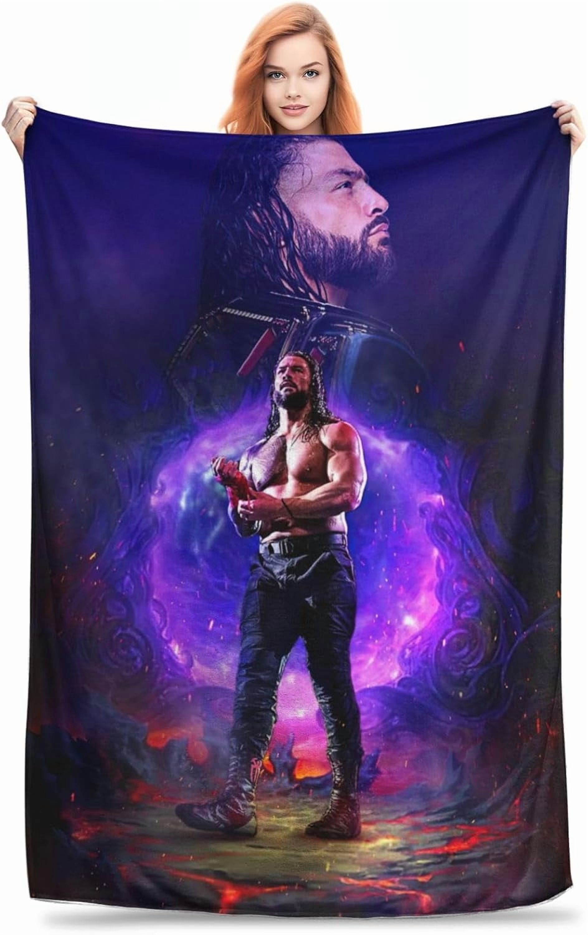 Roman Wrestler Reigns Throw Blanket Portable Air Conditioner Blanket ...