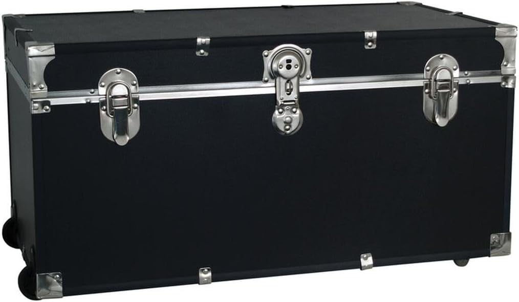 Romance 31" Storage Trunk with Wheels & Lock, Lockable, Closure Type ...