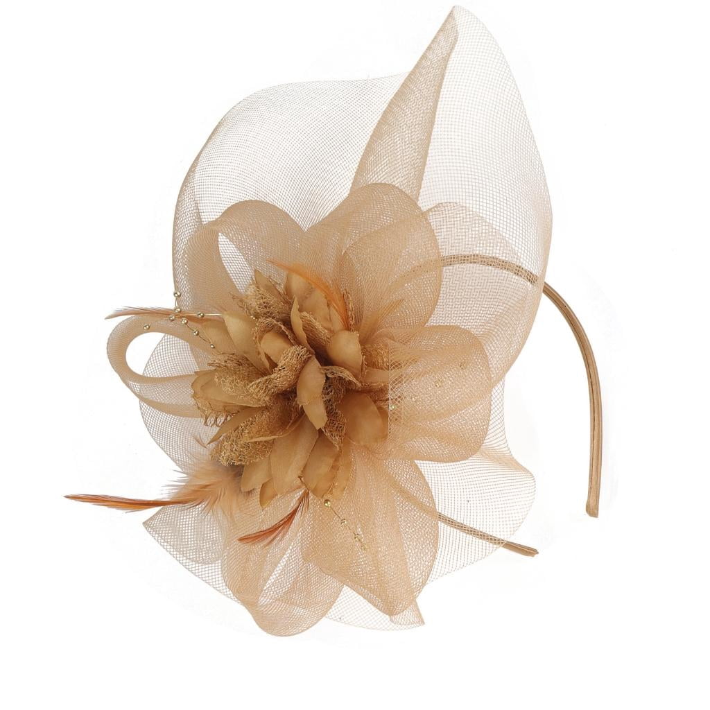 Romance Flower Netting Fascinator Hat Hairband For Proms Banquet 1920S ...