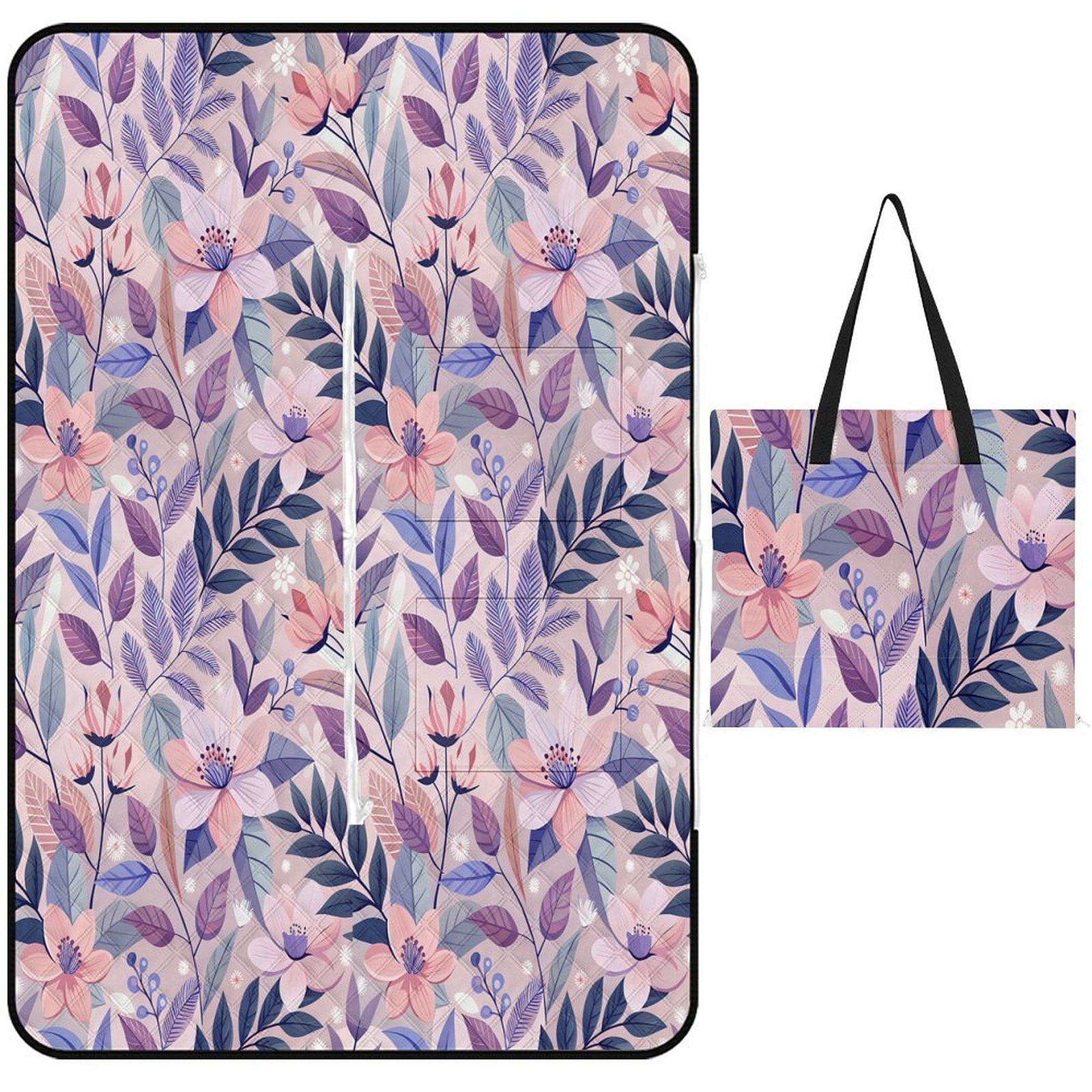 Romance, Flowers Waterproof Beach Mat Folding Mattress Portable ...