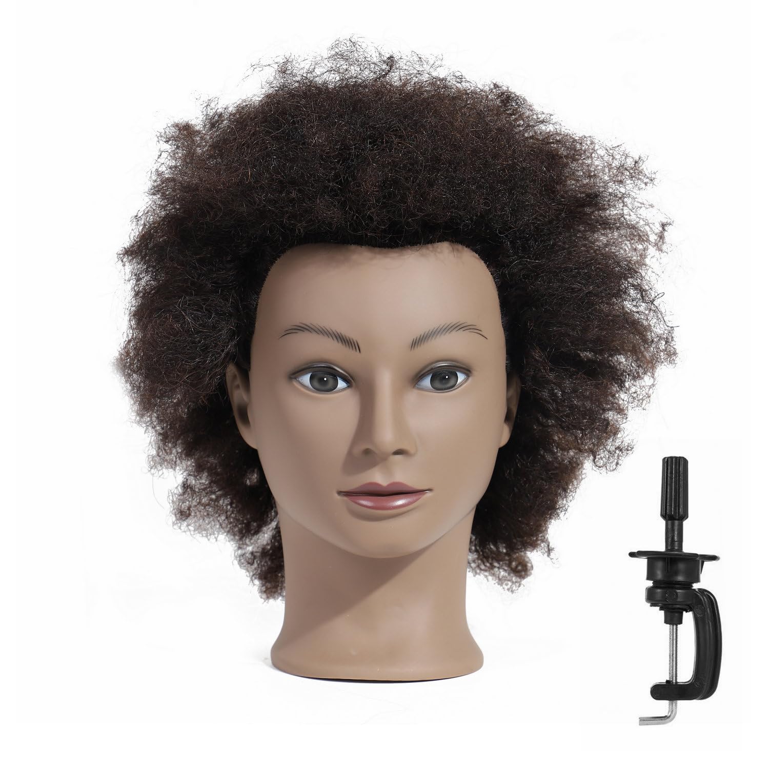 Romance Queen Mannequin Head Human Hair Curly For Black Women Training ...