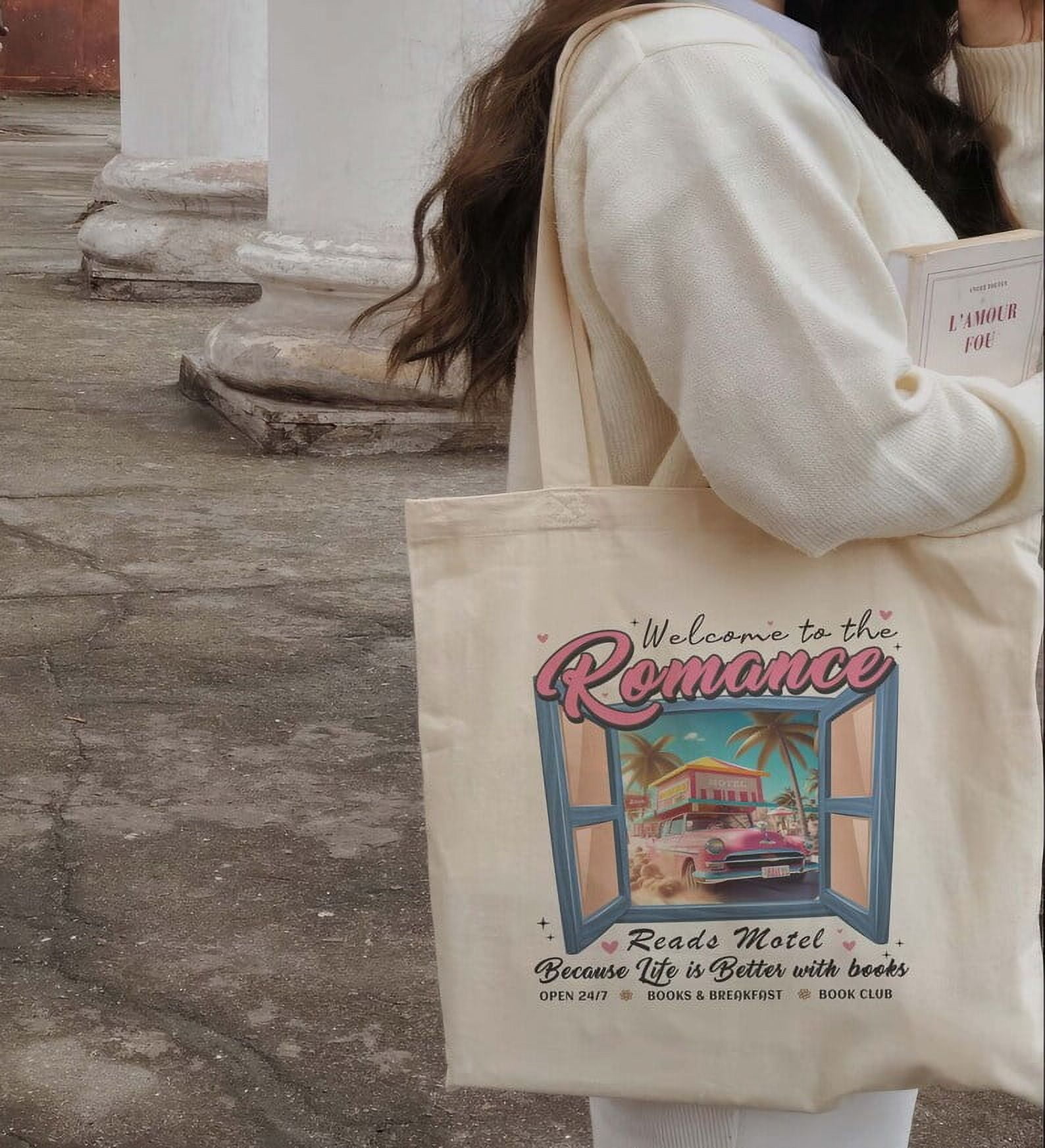 Romance Reader Tote Bag, Romance Book Merch, Bookish Merch, Dark ...