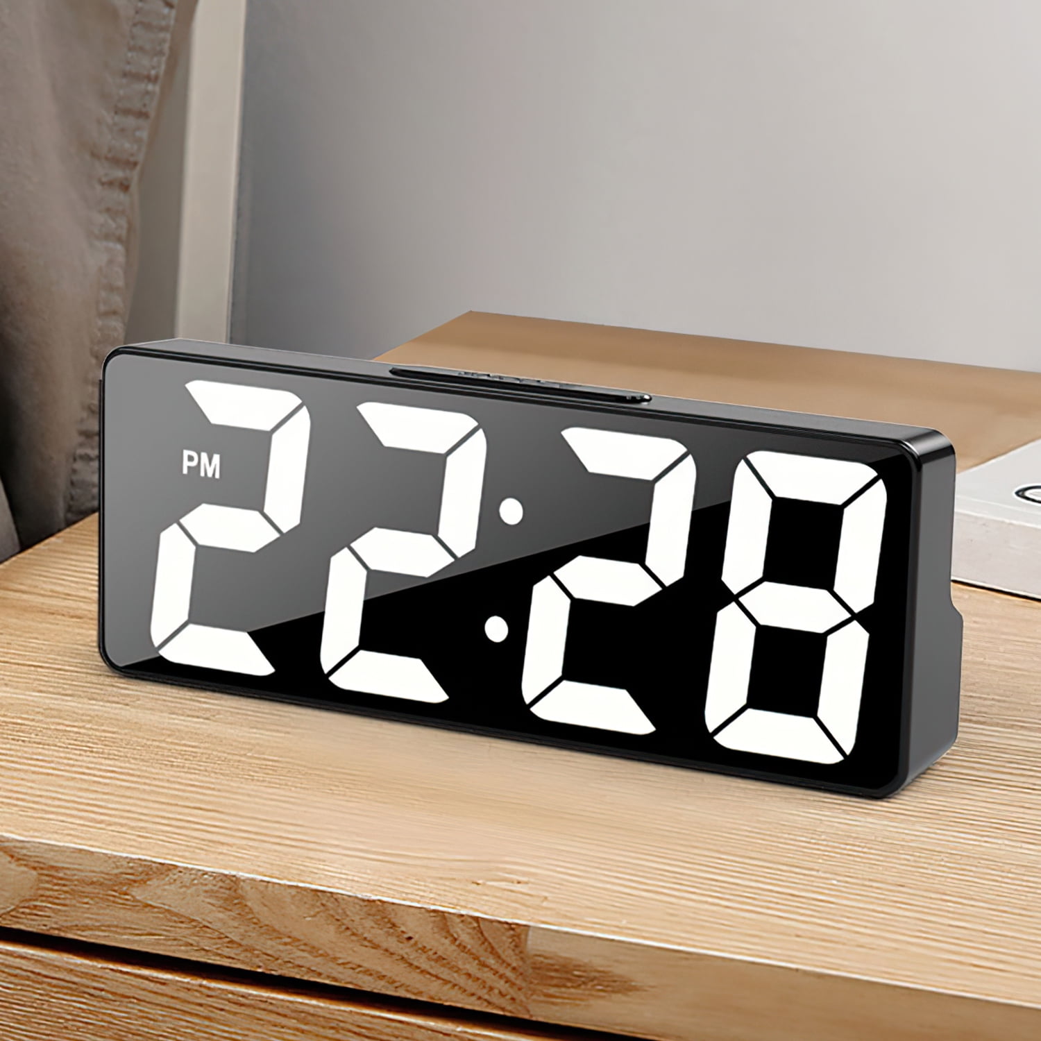 Romanda 6.5 Inch LED Digital Alarm Clock with USB Charging Port, 2 ...