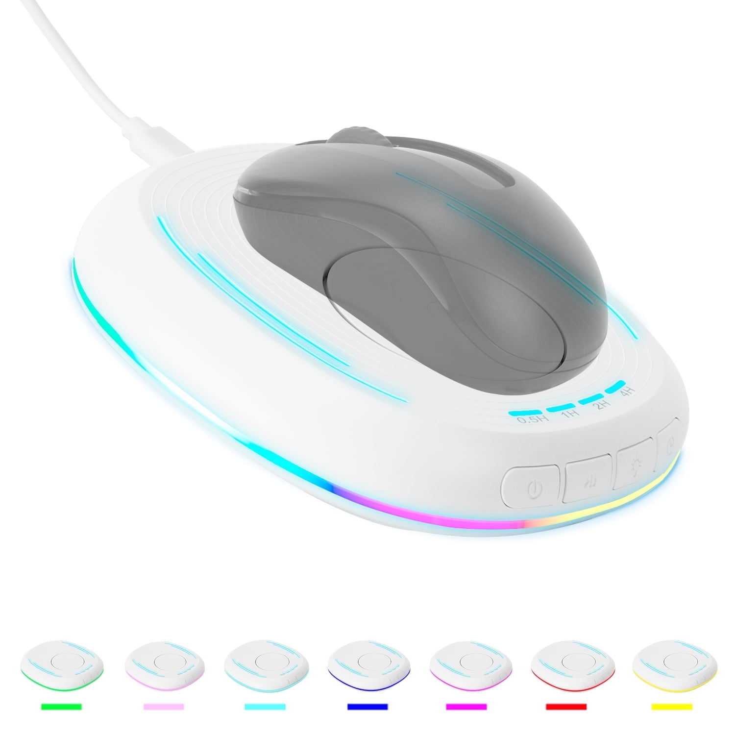 Romanda Timing Mouse Jiggler Undetectable,7-Colors Breathing Light ...