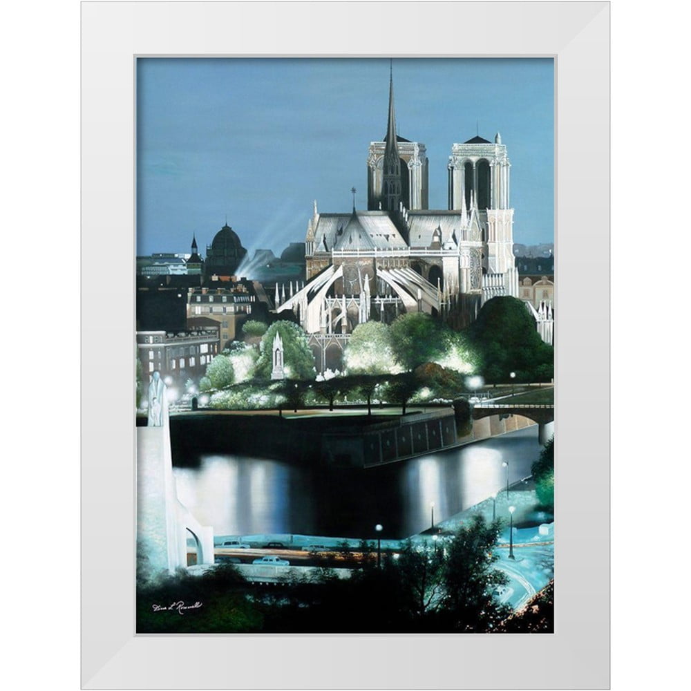 Romanello, Diane 11x14 White Modern Wood Framed Museum Art Print Titled ...