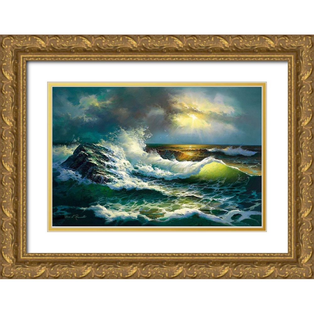Romanello, Diane 14x11 Gold Ornate Wood Framed with Double Matting ...