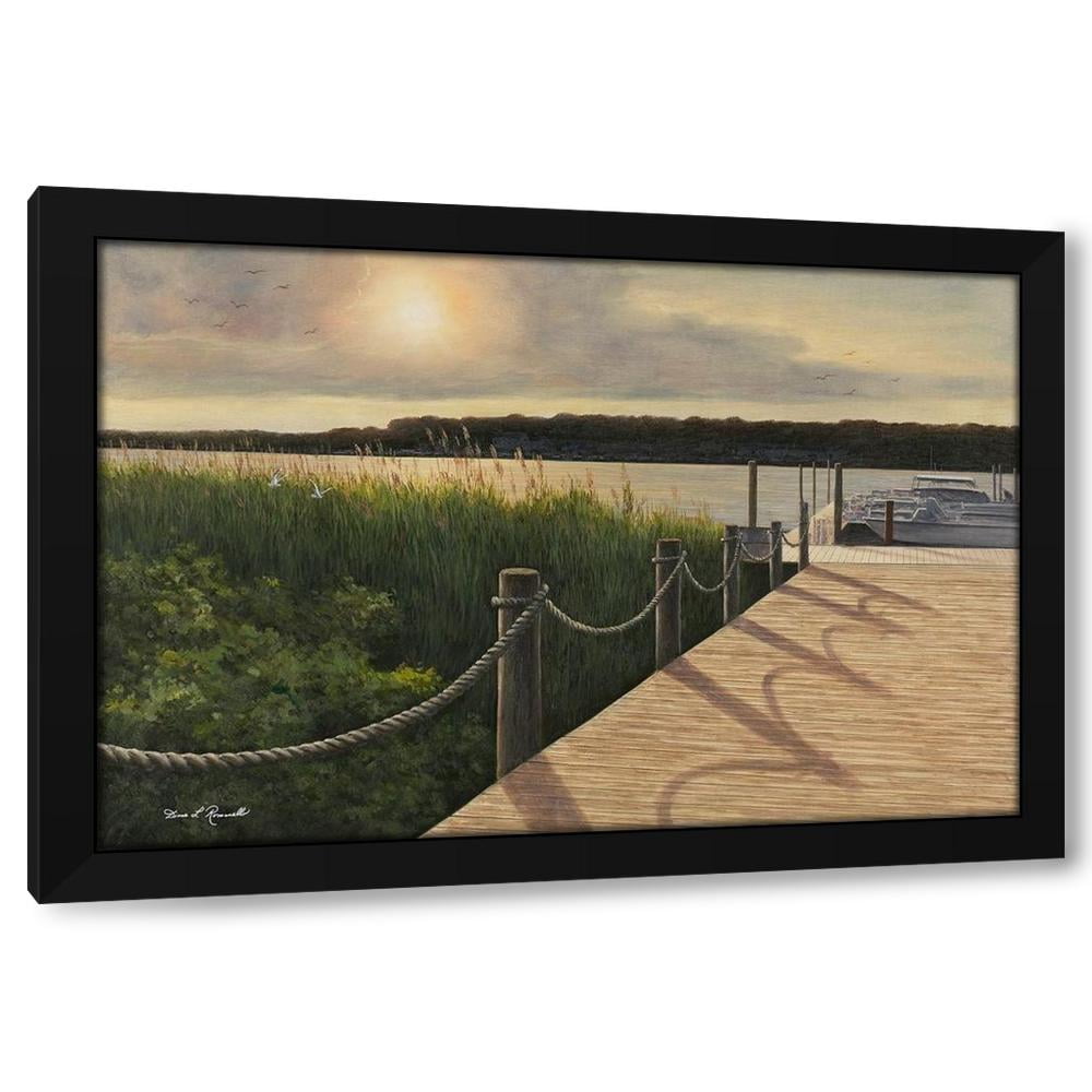 Diane Romanello 18x13 Black Modern Wood Framed Wall Art Titled - Listen ...