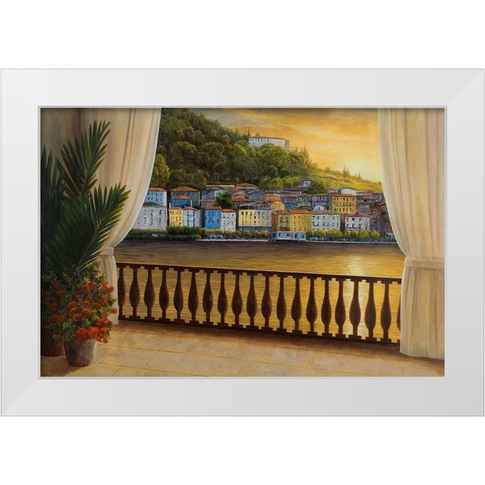 Romanello, Diane 32x23 White Modern Wood Framed Museum Art Print Titled ...