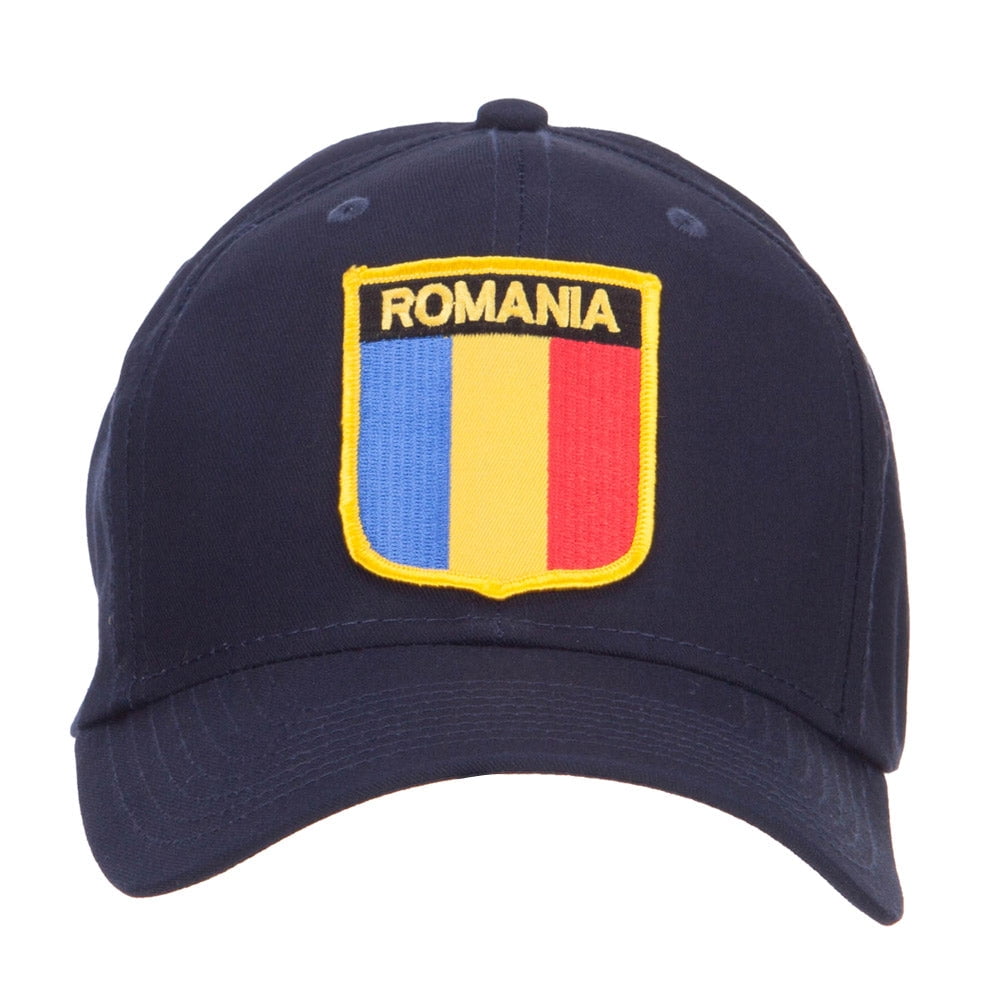 Romania Europe Flag Patched Cap - Navy OSFM - Walmart.com
