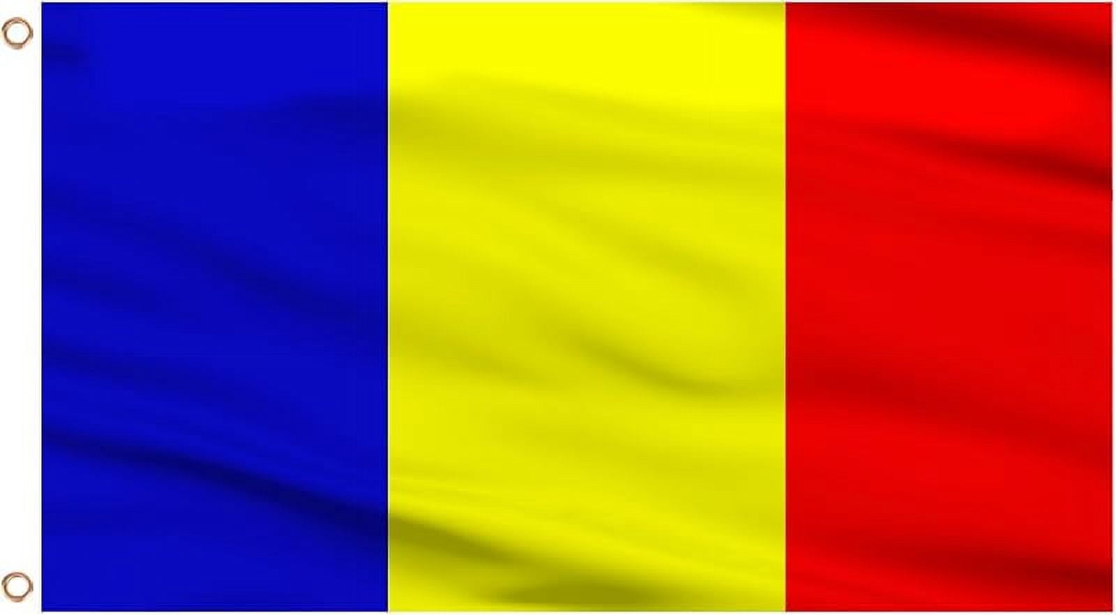 Romania Flag 3x5 Ft, Large Romania National Flags foe Outside - Double ...
