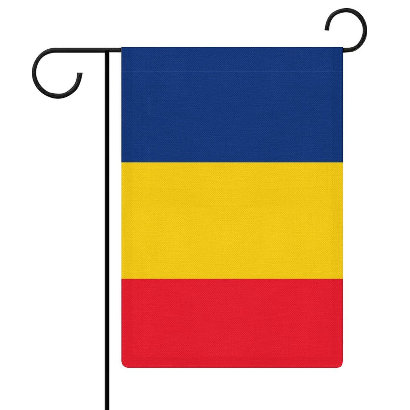 Romania Flag Garden Flag Beach Garden Flag Double Sided Burlap Yard ...