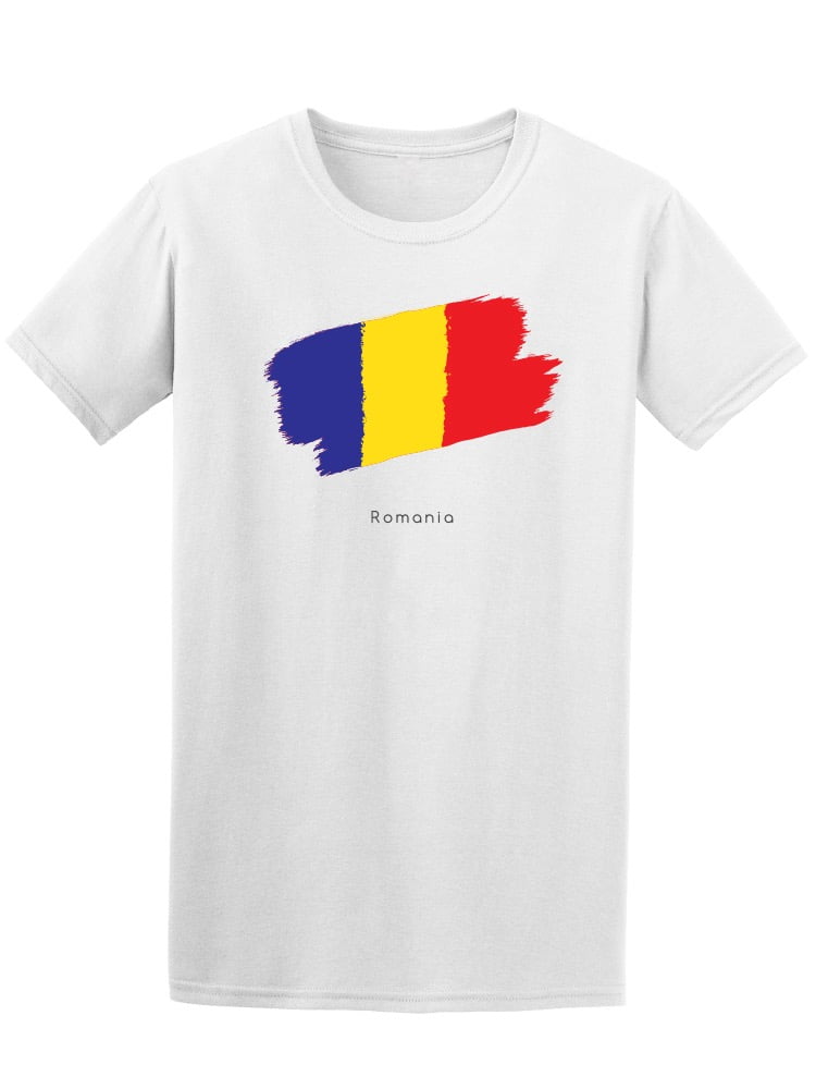 Romania Flag T-Shirt Men -Image by Shutterstock, Male Small - Walmart.com