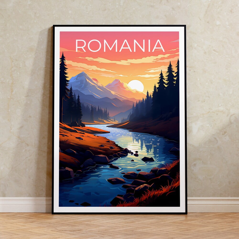 Romania Poster, Romania Print, Retezat National Park Poster, Forest ...