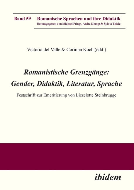 Romanische Sprachen Und Ihre Didaktik Romanistische GrenzgÃ¤nge: Gender ...
