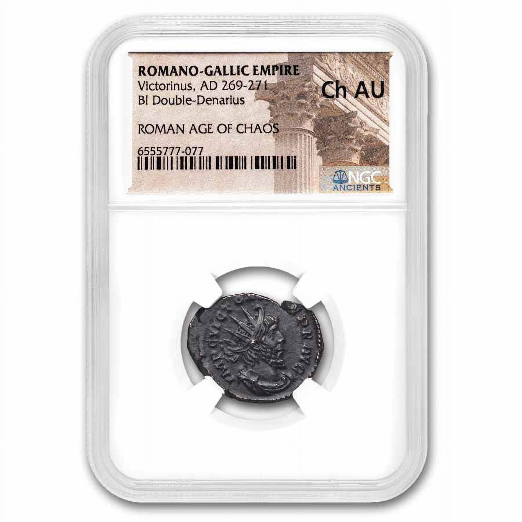 Romano-Gallic BI Dbl Denarius Victorinus Ch AU NGC (Random Coin ...