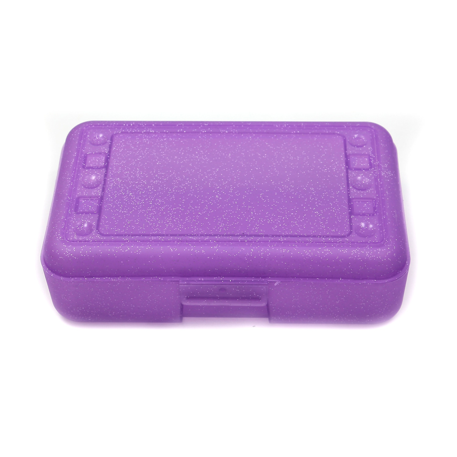 Romanoff Products Pencil Box Purple Sparkle 8 1 2 X 5 1 2 X 2 1 2