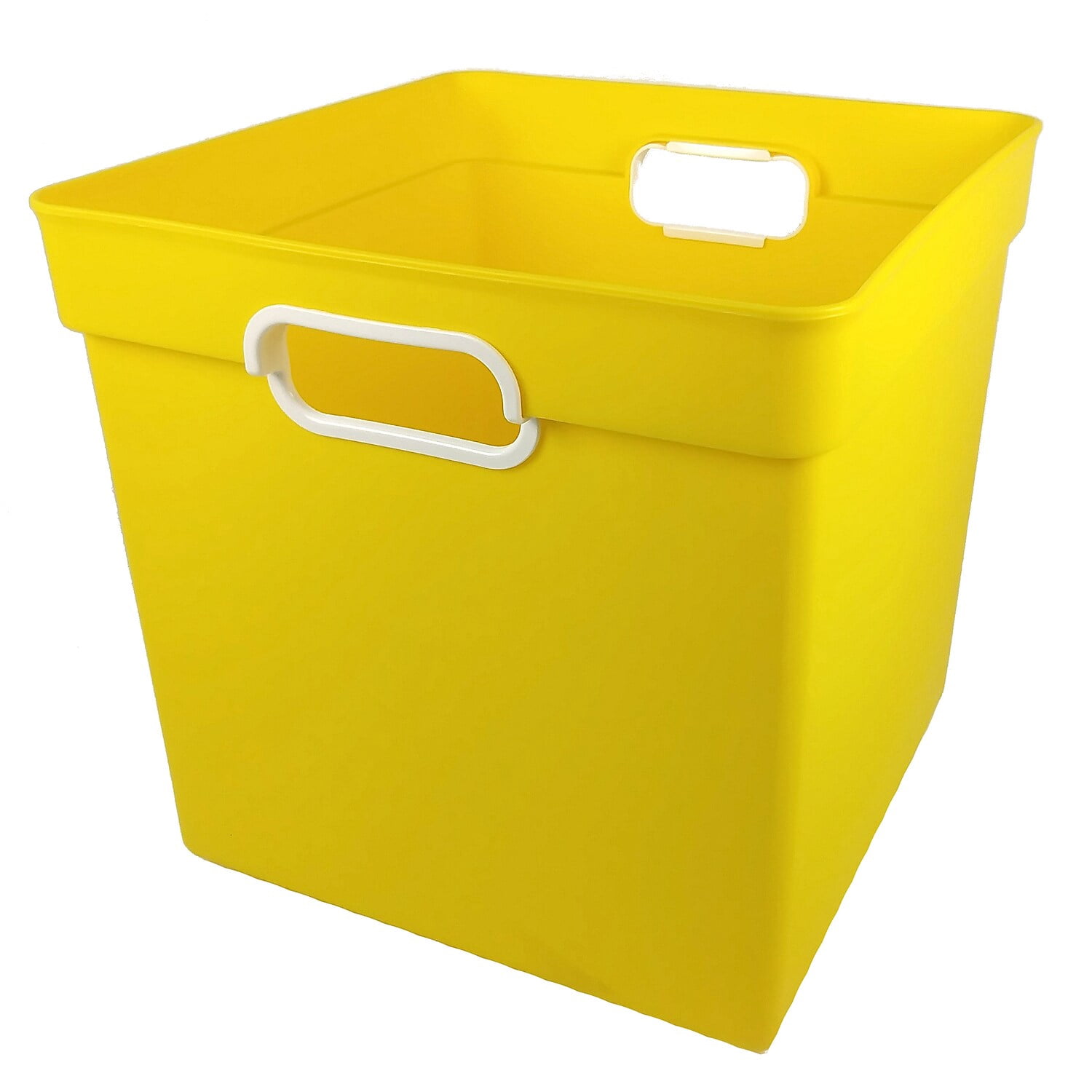 Romanoff Products Cube Bin Yellow Set of 3 (ROM72503BN) - Walmart.com