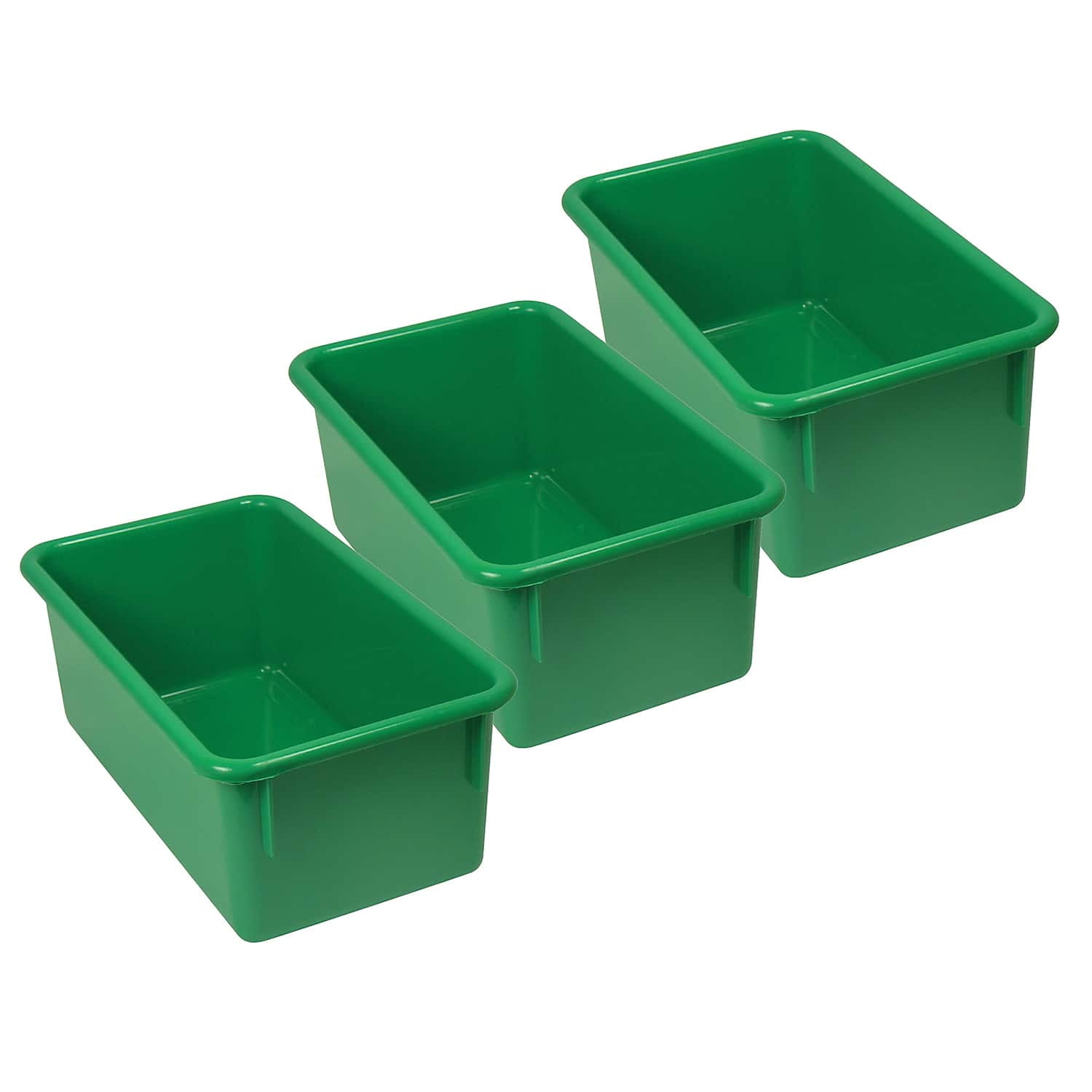 Romanoff Products Romanoff Stowaway Plastic Tray (No Lid) Green Pack of ...