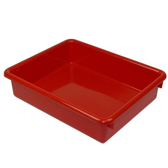Romanoff Stowaway 3" Letter Tray no Lid, Red, Pack of 3 - Walmart.com