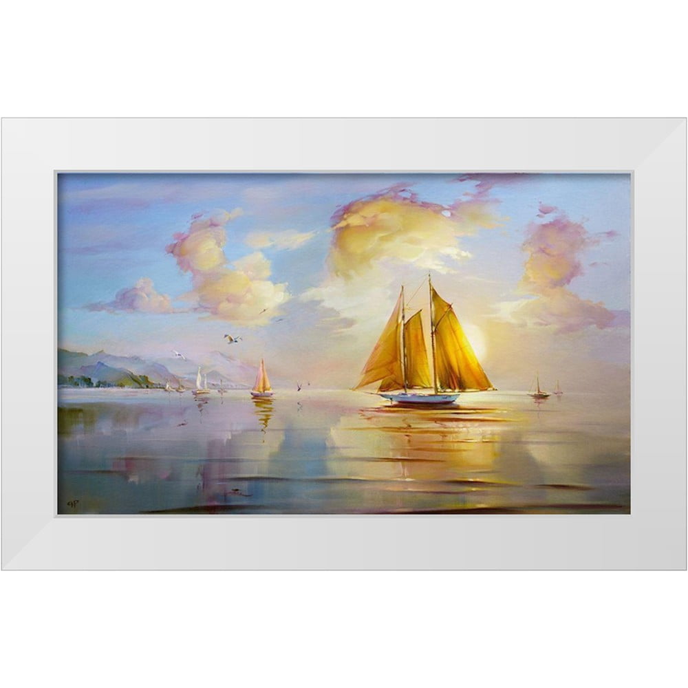 Romanov, Roman 18x12 White Modern Wood Framed Museum Art Print Titled ...