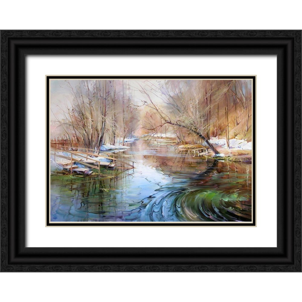 Romanov, Roman 24x18 Black Ornate Wood Framed with Double Matting ...