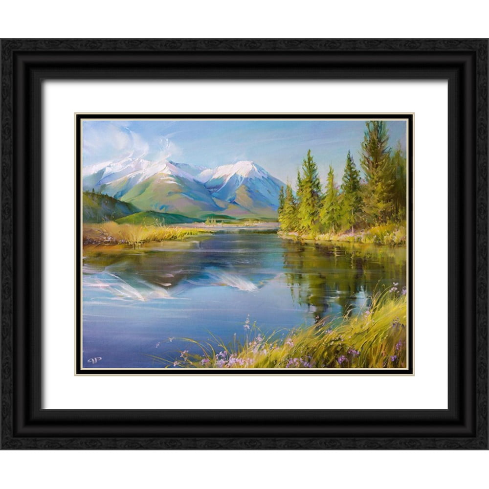 Romanov, Roman 24x19 Black Ornate Wood Framed with Double Matting ...