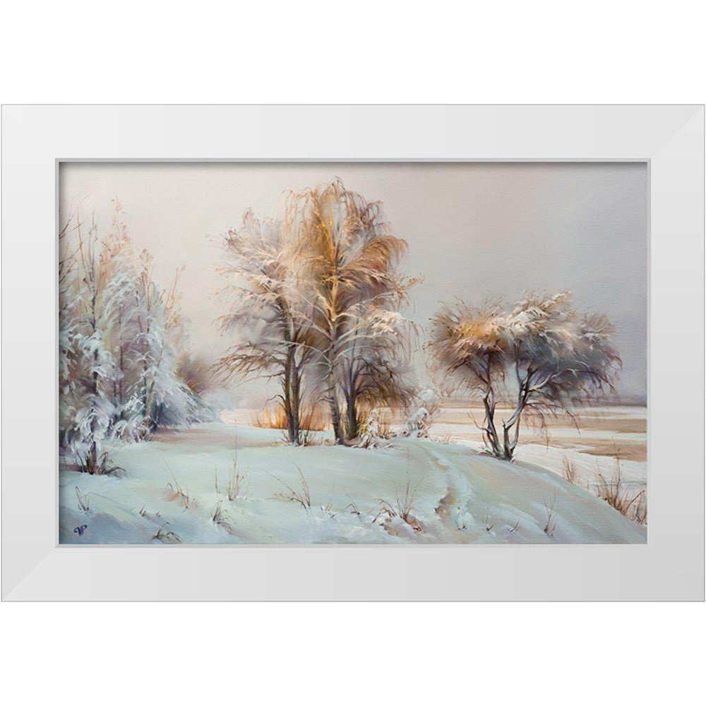 Romanov, Roman 32x22 White Modern Wood Framed Museum Art Print Titled ...