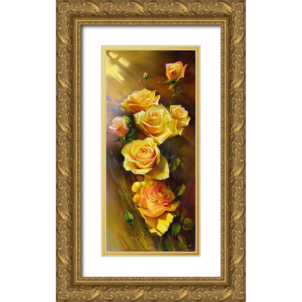 Romanov, Roman 8x14 Gold Ornate Wood Framed with Double Matting Museum ...