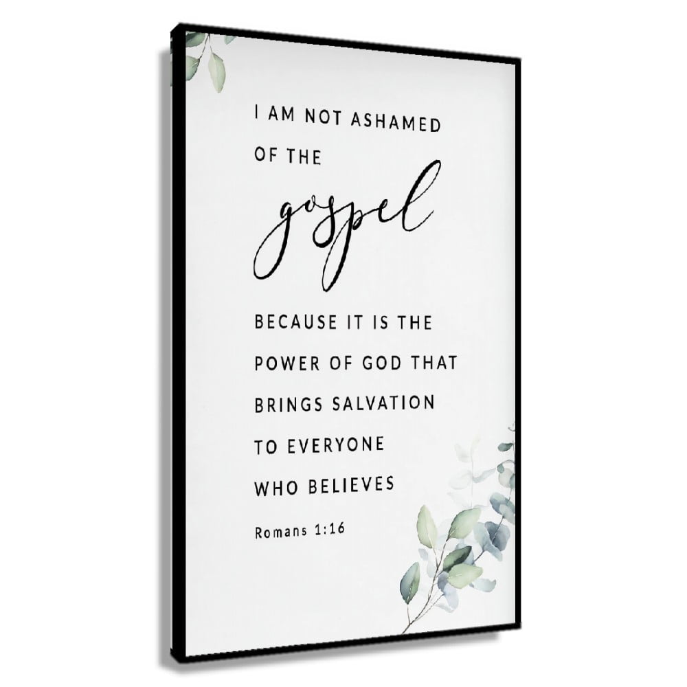 Romans 1 16 Not Ashamed of The Gospel Bible Verse Printable Wall Art ...