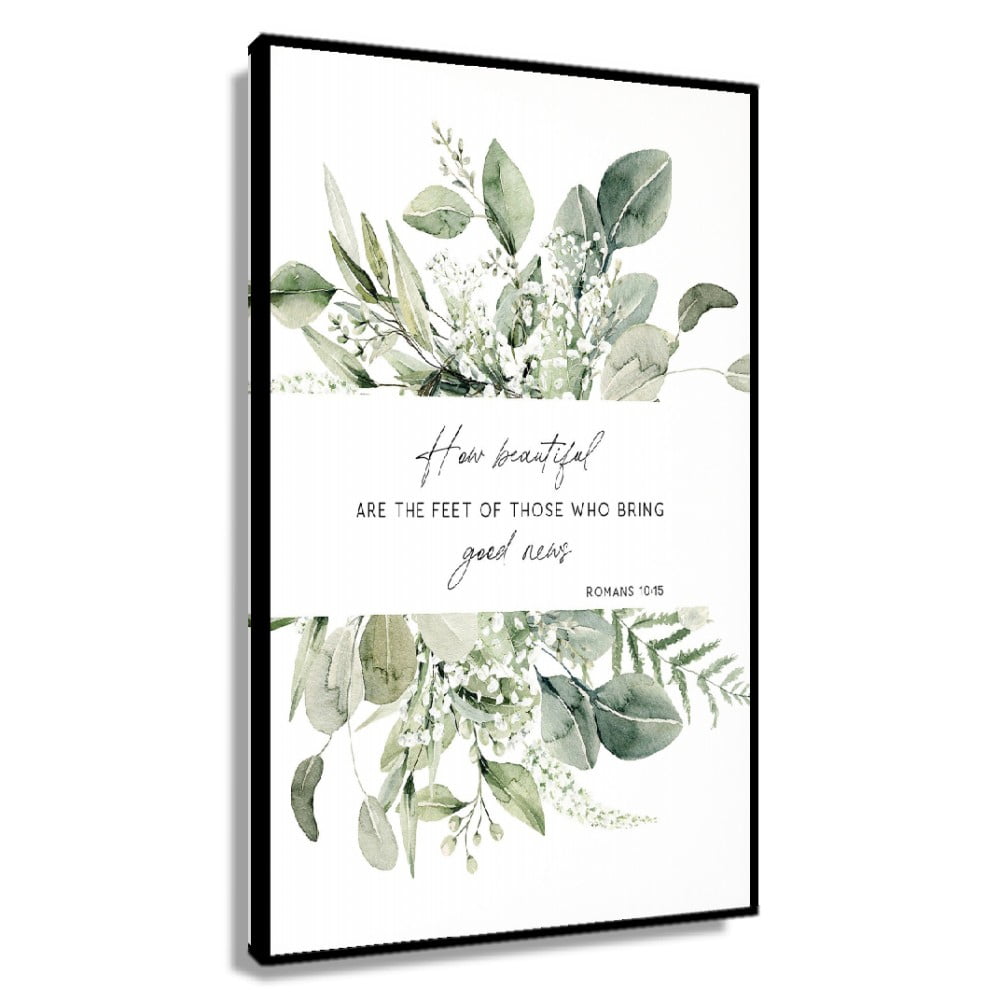 Romans 10 15 Bible Verse Wall Art Christian Wall Art Scripture Wall Art ...